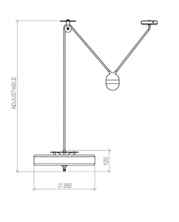 Bert Frank Revolve Rise & Fall Pendant Lamp
