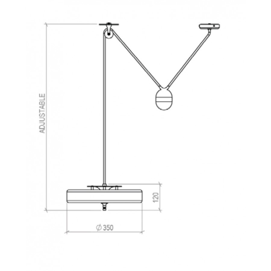 Bert Frank Revolve Rise & Fall Pendant Lamp