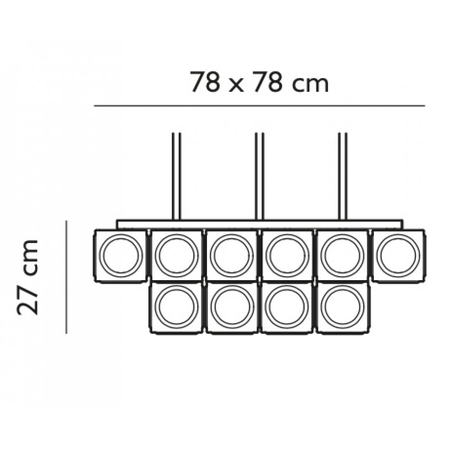 Lee Broom Chant 2-Tier Chandelier