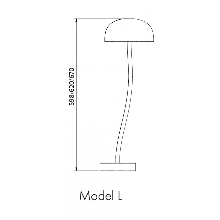 Zero Curve Metal Table Lamp