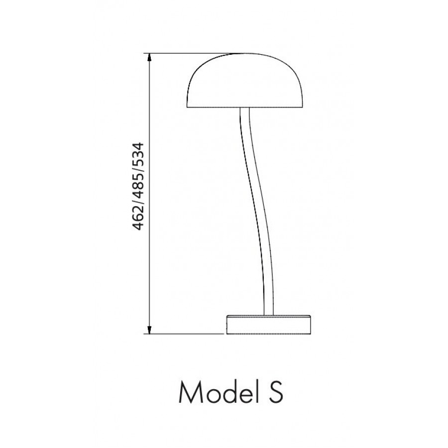 Zero Curve Metal Table Lamp