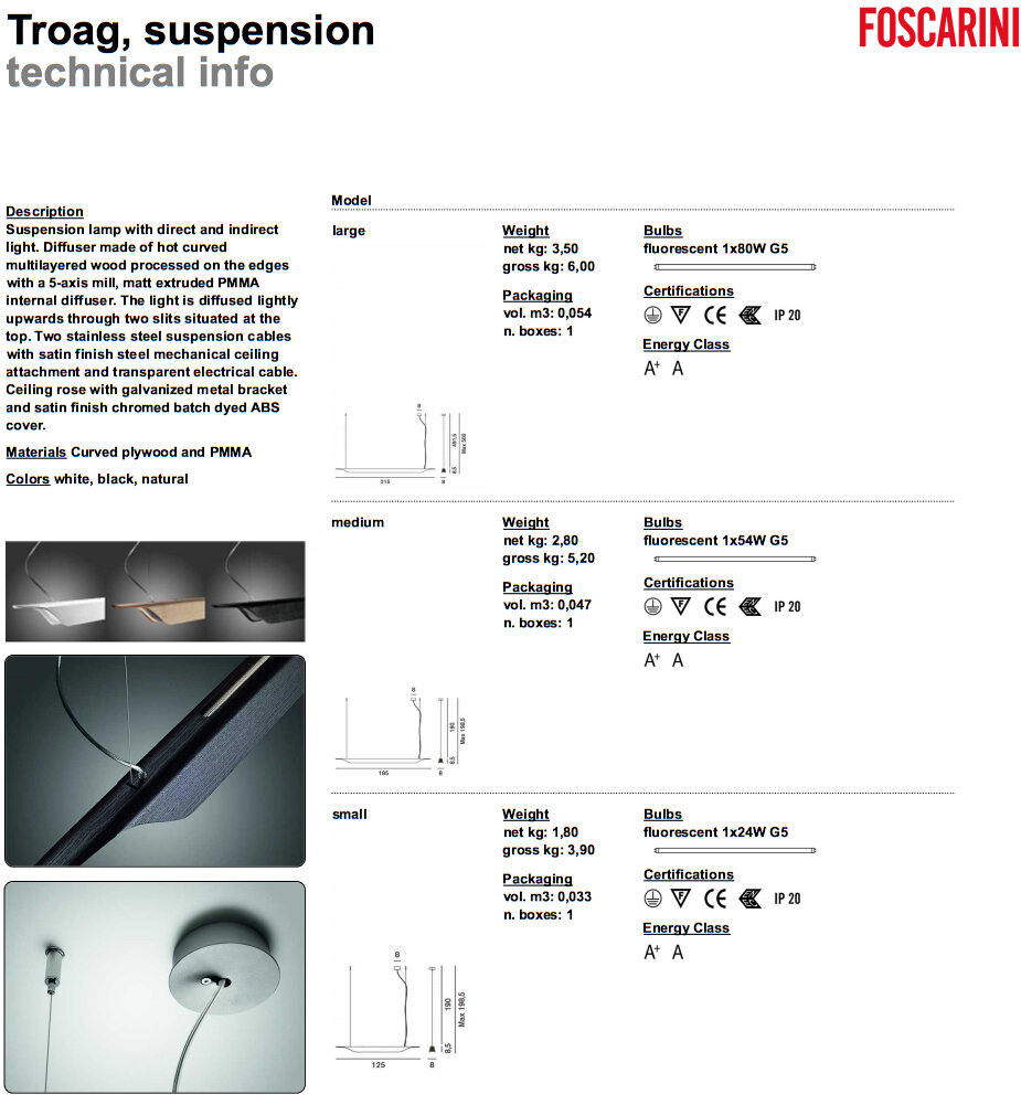Foscarini Troag Suspension Lamp